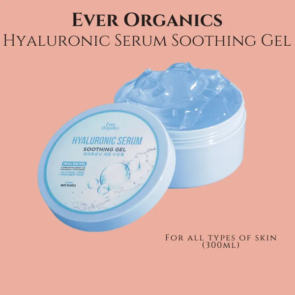 EBSkin Ever Organics Hyaluronic Serum Soothing Gel for all types of ...
