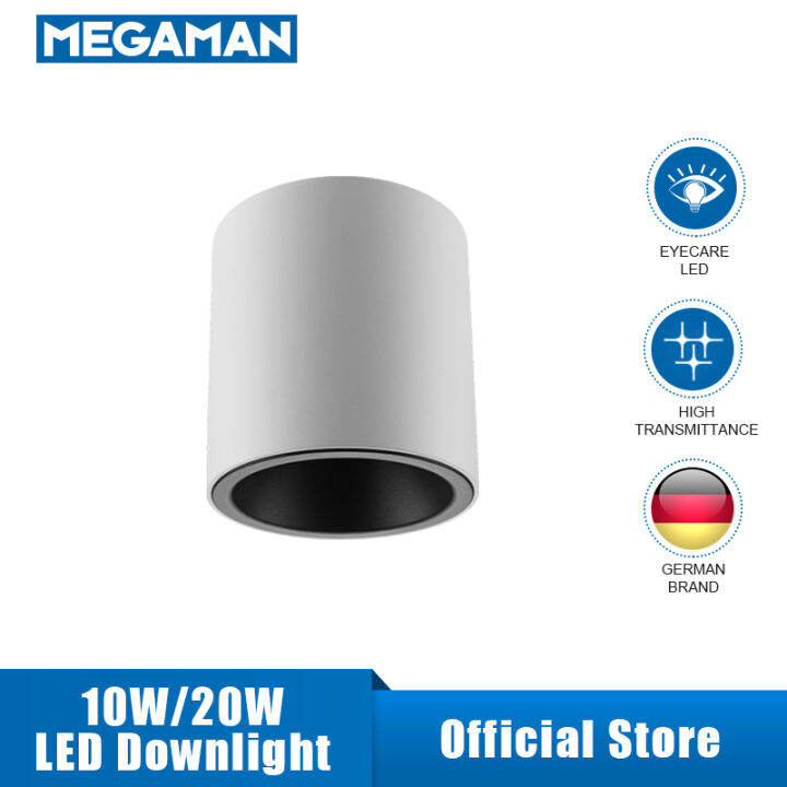 Megaman LED Surface Mounted Downlight Round 10W 20W Coolwhite 4000K ...