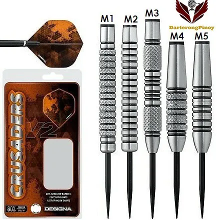 Designa Crusader V2 Darts - Steel Tungsten dart pins 20g 21g 22g 24g 23g 25g 26g 27g | Lazada PH
