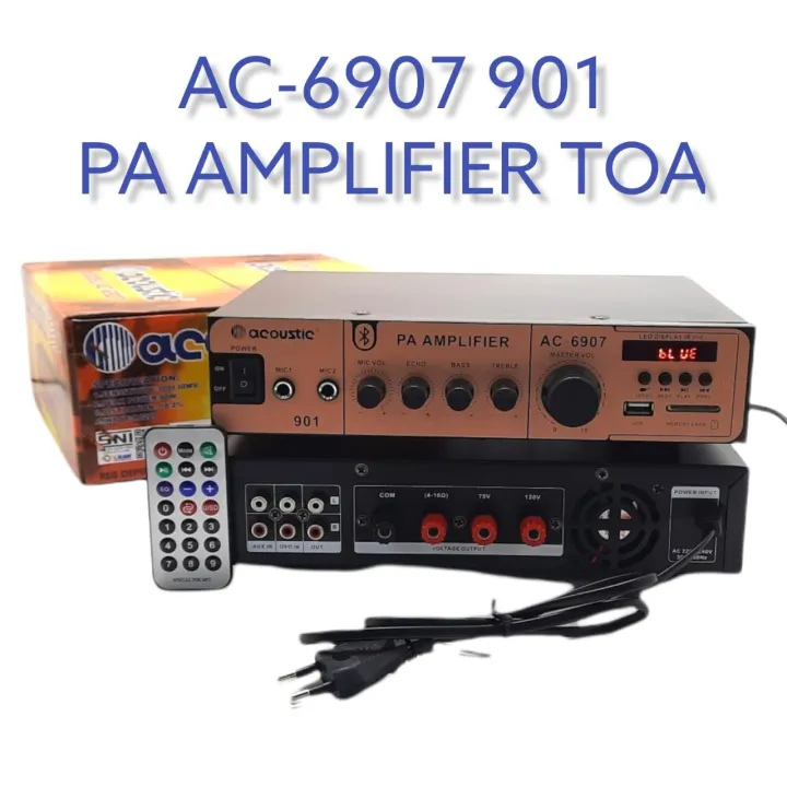POWER AMPLIFIER ACOUSTIC AC 6907 901 USB BLUETOOTH | Lazada Indonesia