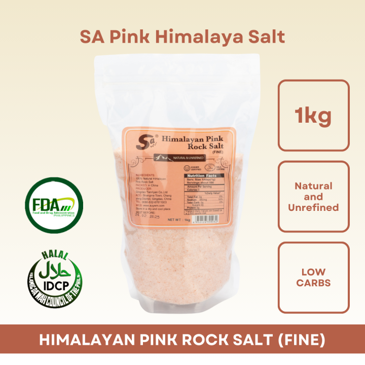 SA Himalayan Pink Rock Salt (Fine) 1kg | Lazada PH