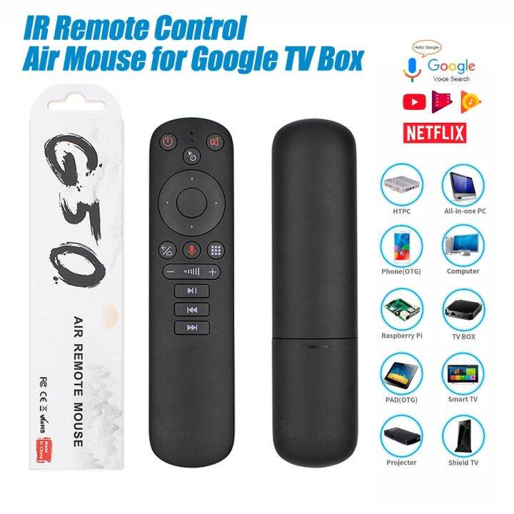 G50S G40 G30 Voice Remote Control Gyroscope Air Mouse Wireless Mini ...