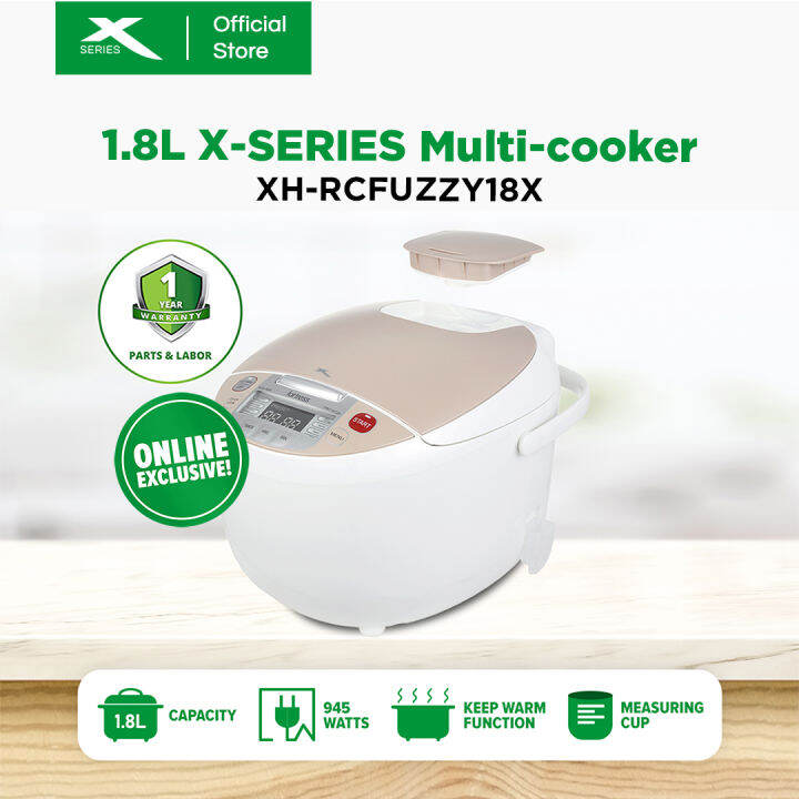X-SERIES 1.8L Rice Cooker Multi-Cooker Non-stick Coating Pot 24Hrs ...