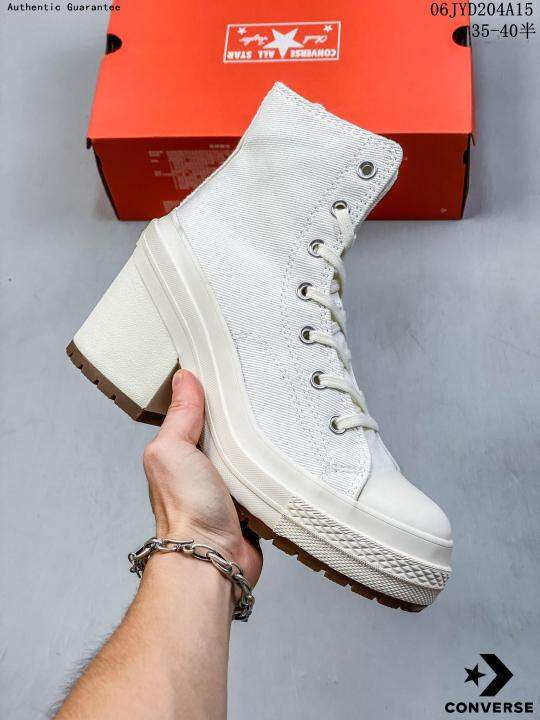 Converse Chuck 70 De Luxe Heel Thick Sole High Heel Sneakers ของ แท้ ...
