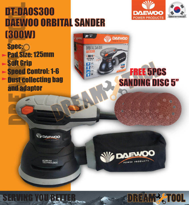 *MESIN KEMASAN KAYU/ MESIN RATAKAN KAYU / SANDER* Daewoo Orbital Sander ...