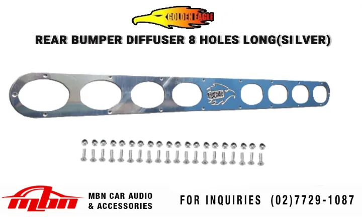 Golden Eagle Bumper Diffuser, 8 Speed Holes Long, Silver | Lazada PH