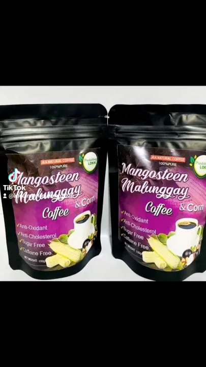 Mangosteen Malunggay & Corn Coffee 100% All Natural & Organic Sugar fee ...