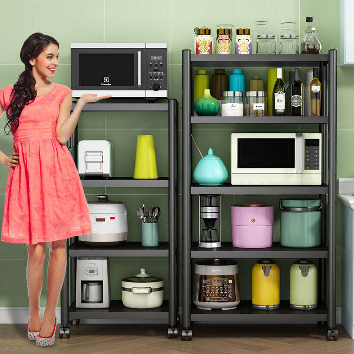 【24H Delivery】Kitchen Rack Multi-purpose 3/4/5 Layers Steel Storage ...
