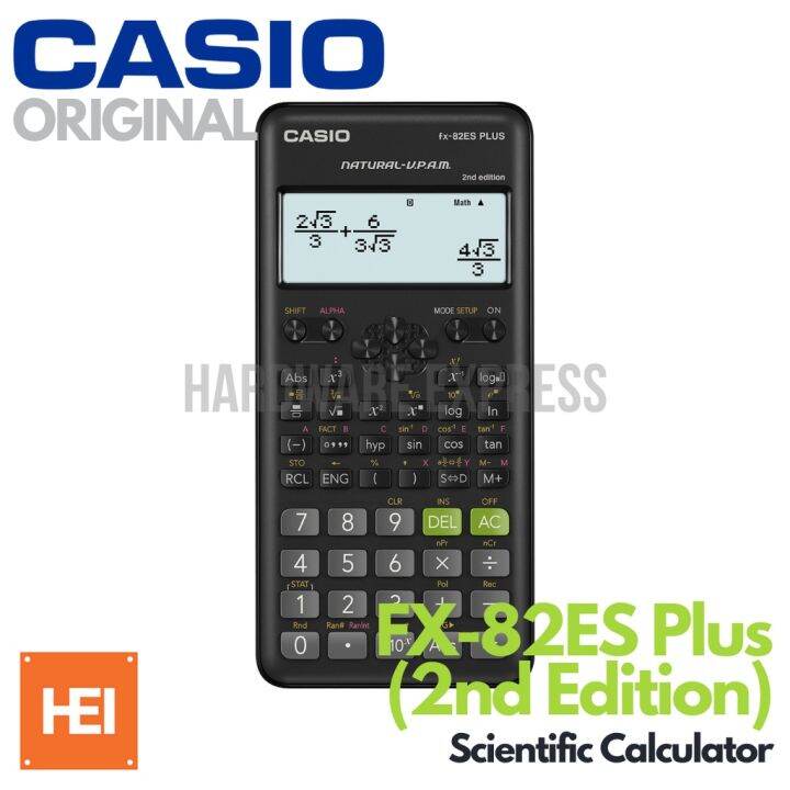 CASIO Scientific Calculator FX-82ES PLUS 2nd Edition 100% OriginalAE6 ...