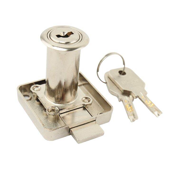 Desk Drawer Lock Extended Furniture Lock Home Wardrobe Lock Black ...