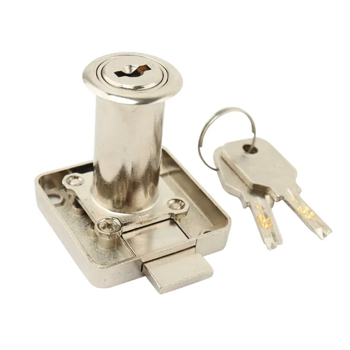 Desk Drawer Lock Extended Furniture Lock Home Wardrobe Lock Black ...