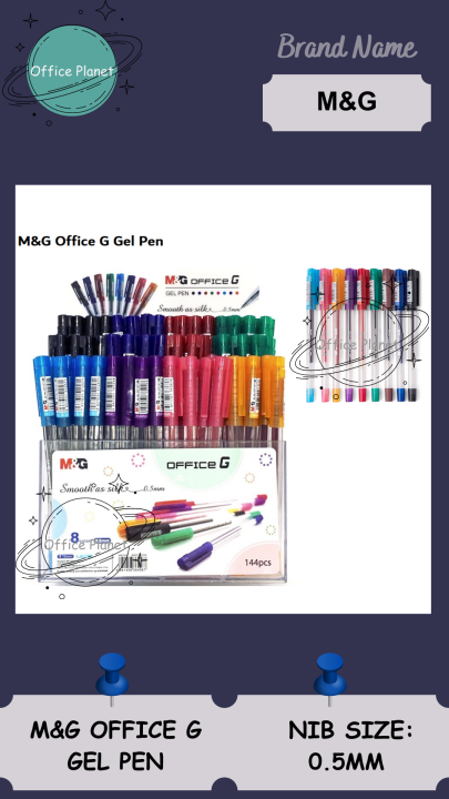 M&G GP99 GEL PEN BALLPEN Office Series Budget Capped Gel Sold Per Piece ...