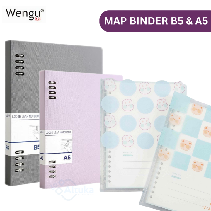 Map Binder Note A5 B5 Wengu Solid dan Transparan | Lazada Indonesia