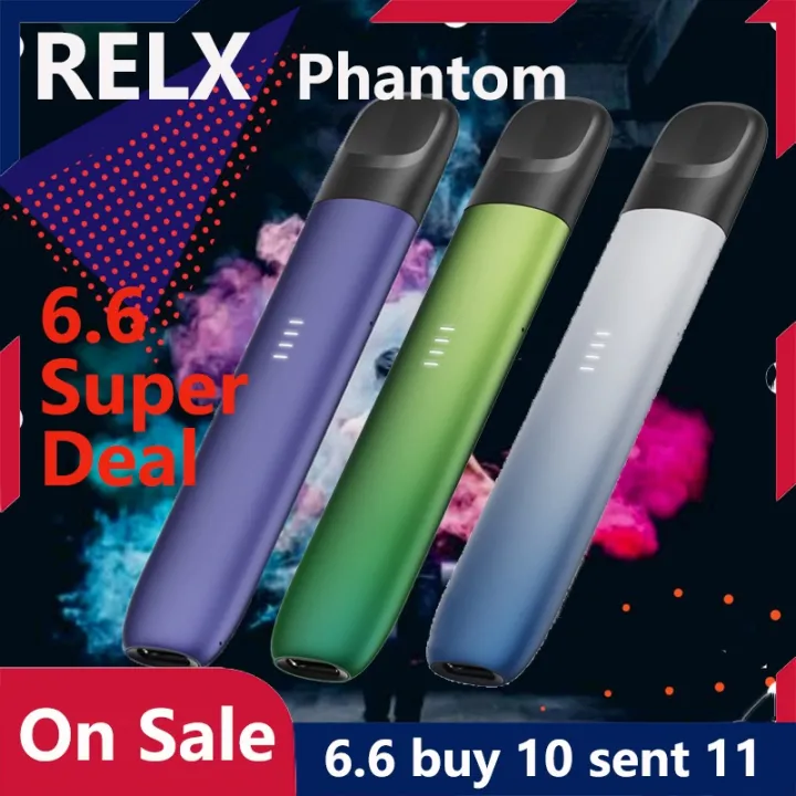 Relx1vape Full Set 2022 Original 【Big Deal】RELX VAPE 5TH GEN Relx Phantom Device Kit Vape kit ...