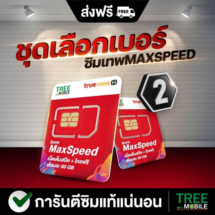 True MaxSpeed เลือกเบอร์ ชุด 2 ซิมเทพทรู ซิมเน็ตเทพ ซิมรายปี Max Speed 60 เน็ตฟรี 60กิ๊ก เดือน ...