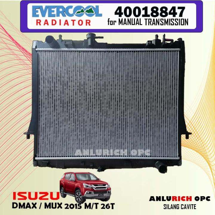 EVERCOOL RADIATOR ASSEMBLY FOR ISUZU DMAX / MUX 2015 MANUAL ...