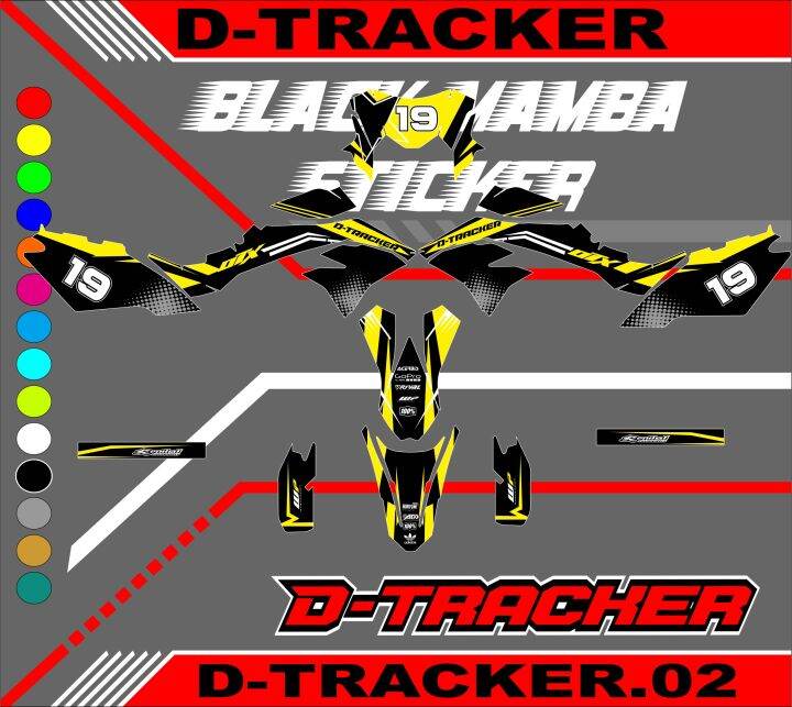 DECAL STIKER D-TRACKER DTX STRIPING MOTOR D-TRACKER MOTIF TERBARU 02 ...