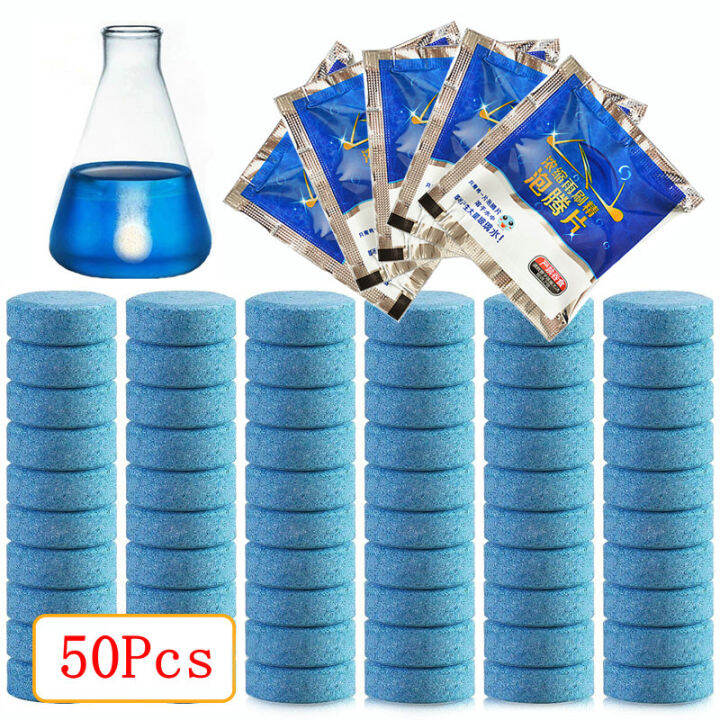 50 Pcs Washing Machine Solid Cleaning Tablets Deep Cleaning ...