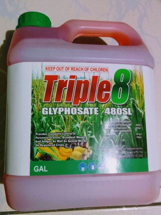 TRIPLE8 480SL GLYPHOSATE HERBICIDE (GALON) BY TAGCHEM | Lazada PH