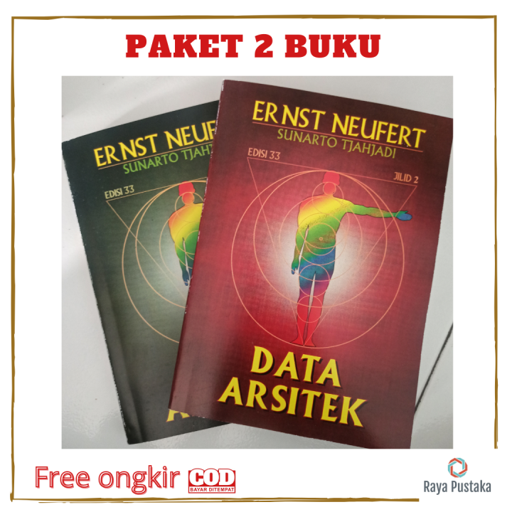 [Paket 2 Buku] Data Arsitek edisi 33 Jilid 1 & 2 Penulis Ernst Neufert ...