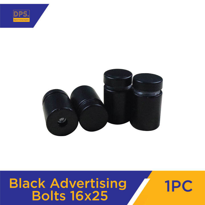 DPS Black Advertising Bolts l Standoffs Bolt Bolts Mount Sign Acrylic ...