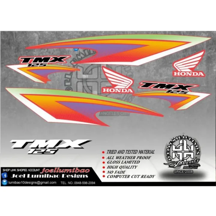 tmx 125 honda stock model with freebies sticker | Lazada PH