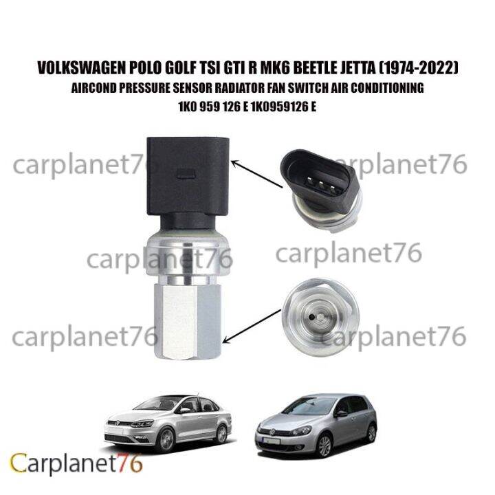 VOLKSWAGEN POLO GOLF TSI GTI R MK6 BEETLE JETTA AIRCOND PRESSURE SENSOR ...