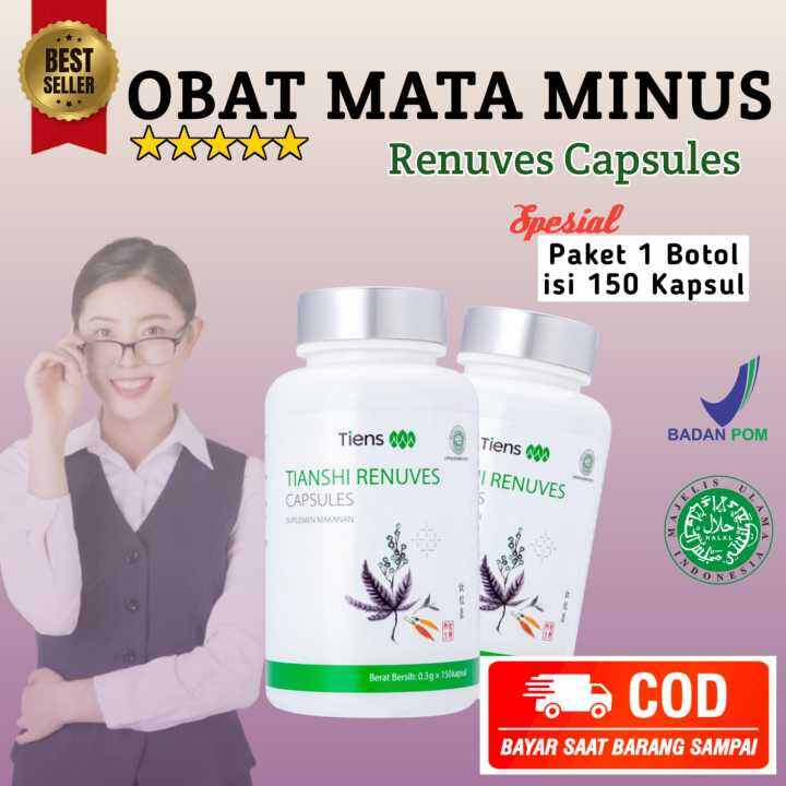 RENUVES CAPSULE [1 Botol = 150 Kapsul] - Obat Mata Minus Trc Renuves ...