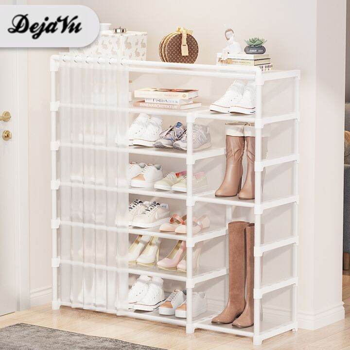 Lemari Rak Sepatu Susun Tempat Sepatu Anti Debu Multifungsi Kotak ...