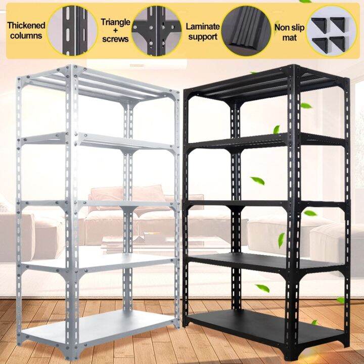 KE . hsalax284ww8 【Load 600KG】Triangular Steel Shelf 5 Layer Rack Metal ...