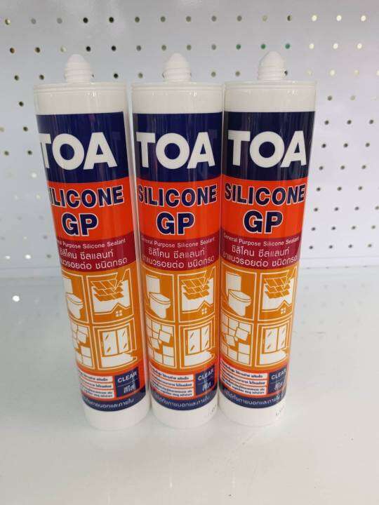 TOA ซิลิโคน GP 280ml. ซิลิโคน sealant GP อุดรอยรั่ว กันน้ำซึมทีโอเอ ...