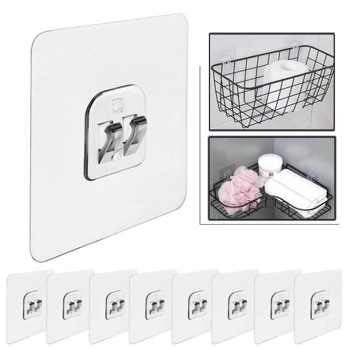 Double-sided Adhesive Wall Hooks for Hanging Racks / Bathroon Under ...