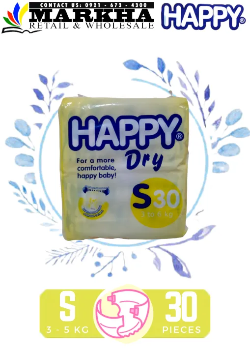 HAPPY BABY DRY SMALL DIAPER x30pcs | Lazada PH