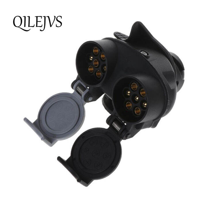 13 Pin Plug to 12N 12S 7 pin Sockets Caravan Towing Conversion Trailer ...