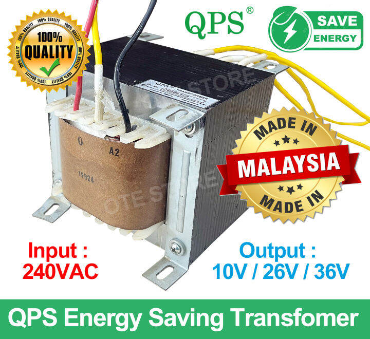 Qps Energy Saving Transformer 500va Single Phase Input 240v Output 10v
