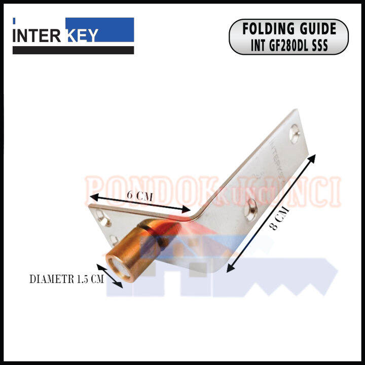 Roda Bawah Pintu Lipat Guide L Roda Pintu Folding Guide INTERKEY ...