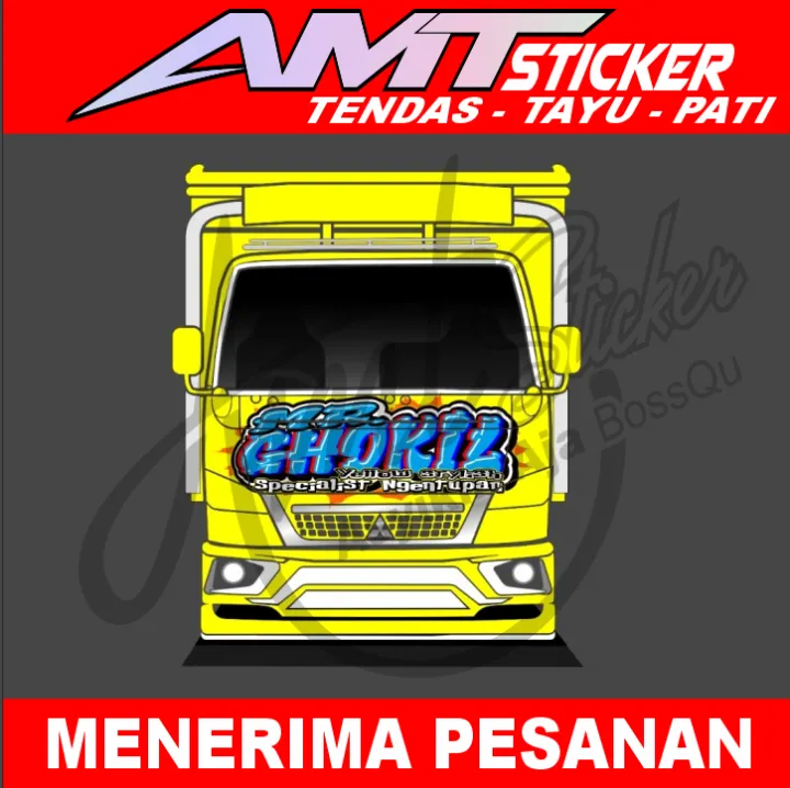 Decal/Cutting Stiker Dada Depan Truk Canter Kuning Stiker Depan Stiker ... Decal/Cutting Stiker Dada Depan Truk Canter Kuning Stiker Depan Stiker ...