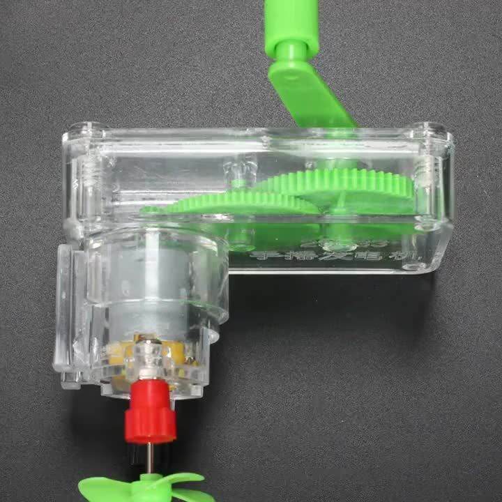 Generator Hand Crank Electricity Toy Diy Experiment Science Emergency ...