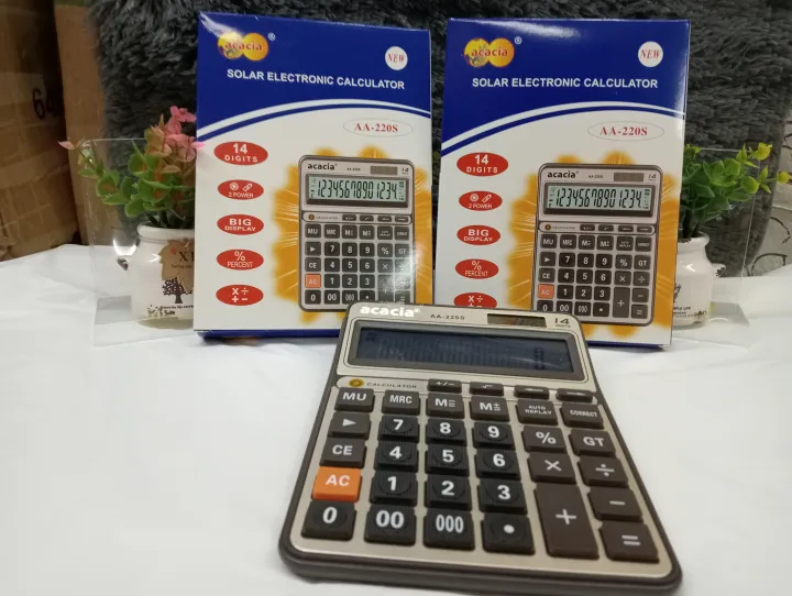 Acacia Solar Electronic Calculator 14 digits #220 | Lazada PH