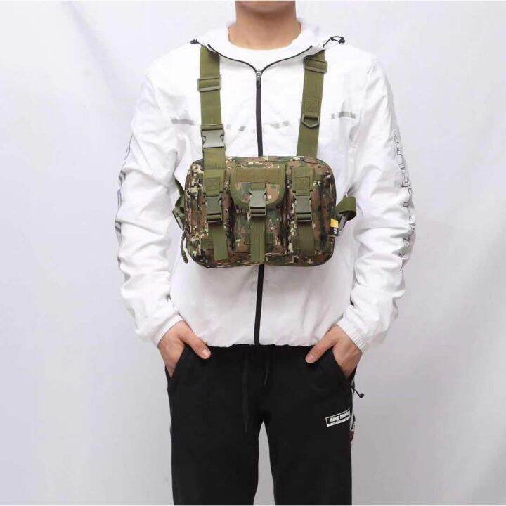MEMC Chest Bag Rig Bag For Men Multi-Function Fashion Motor Bag Strap ...