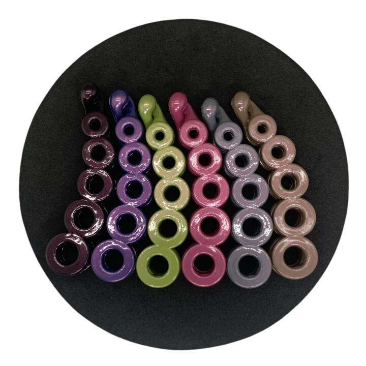 HAIRSTORY Iridescent Basic Round Holes Banana Hair Clamp | Lazada PH