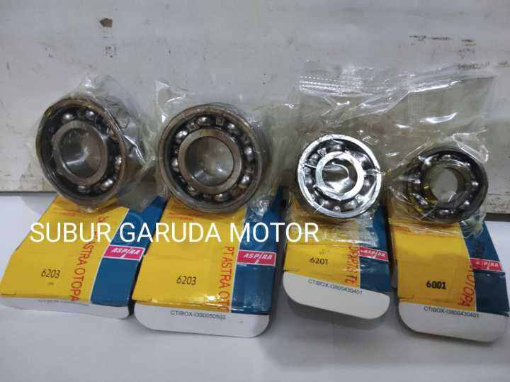BEARING RASIO GRAND SUPRA X 100 SUPRA FIT WIN ASTREA LEGENDA SET MERK ...