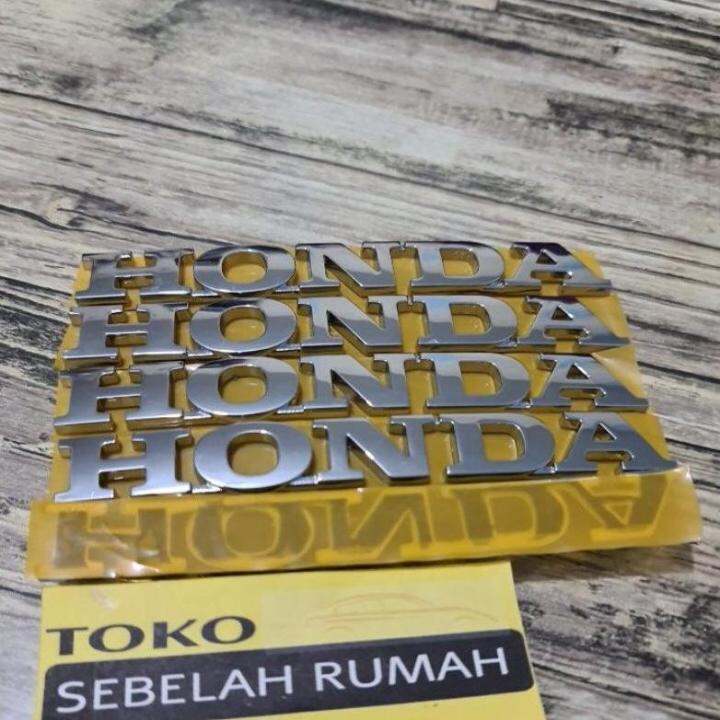 Emblem Logo Tulisan Honda Original Mobilio | Lazada Indonesia