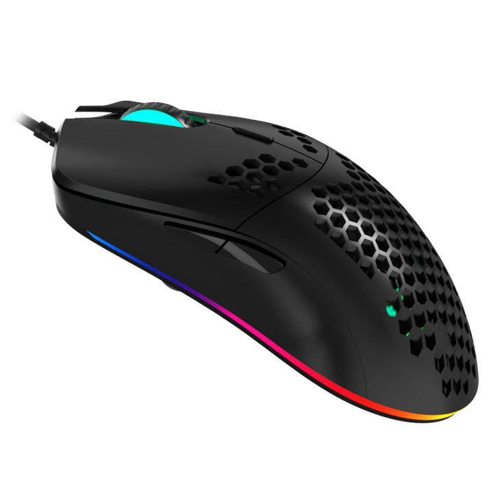 Ajazz AJ390 USB Wired Gaming Mouse with 7 Keys Adjustable DPI Ergonomic ...