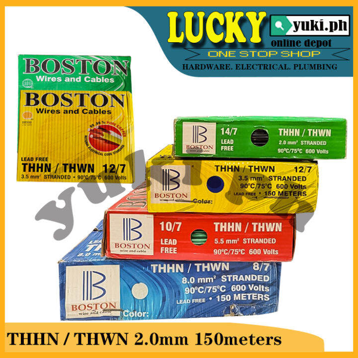 Electrical Stranded Wire Original Boston THHN/THWN 14/7, 12/7 (150 ...