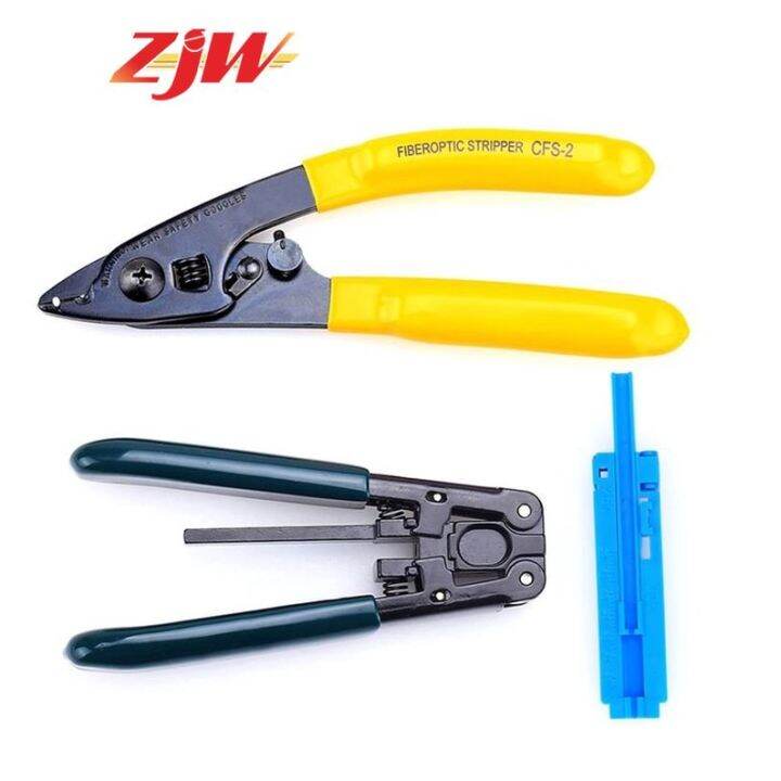 ZJW 3 IN 1 FTTH Splice Kits Covered Fiber stripping Fixed Length track ...