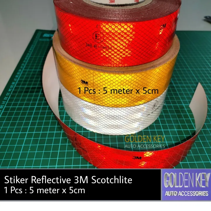 Stiker Reflective 3M Stiker Reflektor Mobil Box Kir Dishub @5 meter | Lazada Indonesia