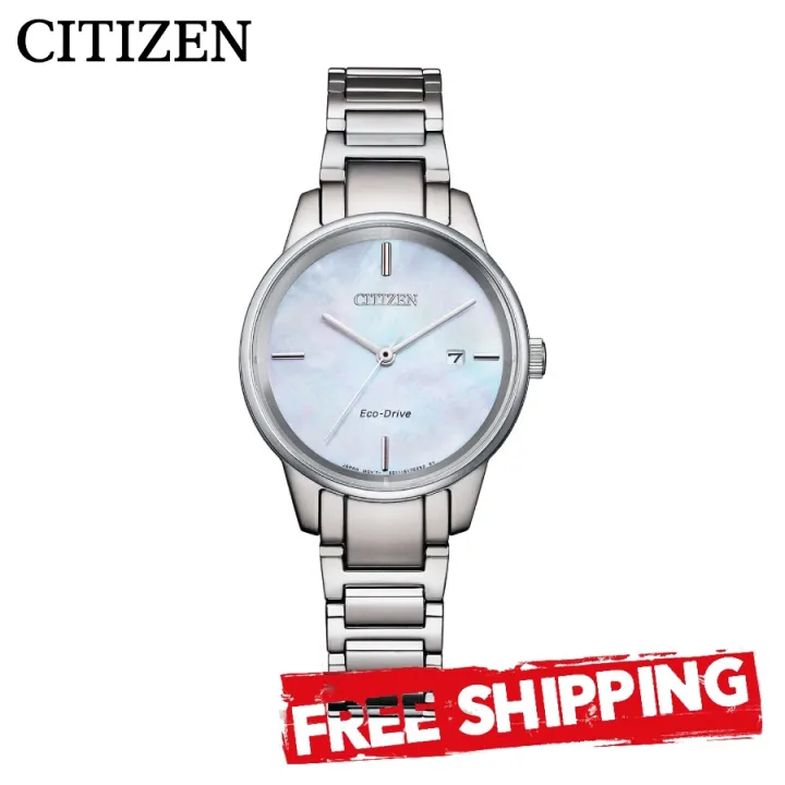 Citizen EW2590-85D Women's Eco-Drive Blue Dial Stainless Steel Strap Watch | Lazada
