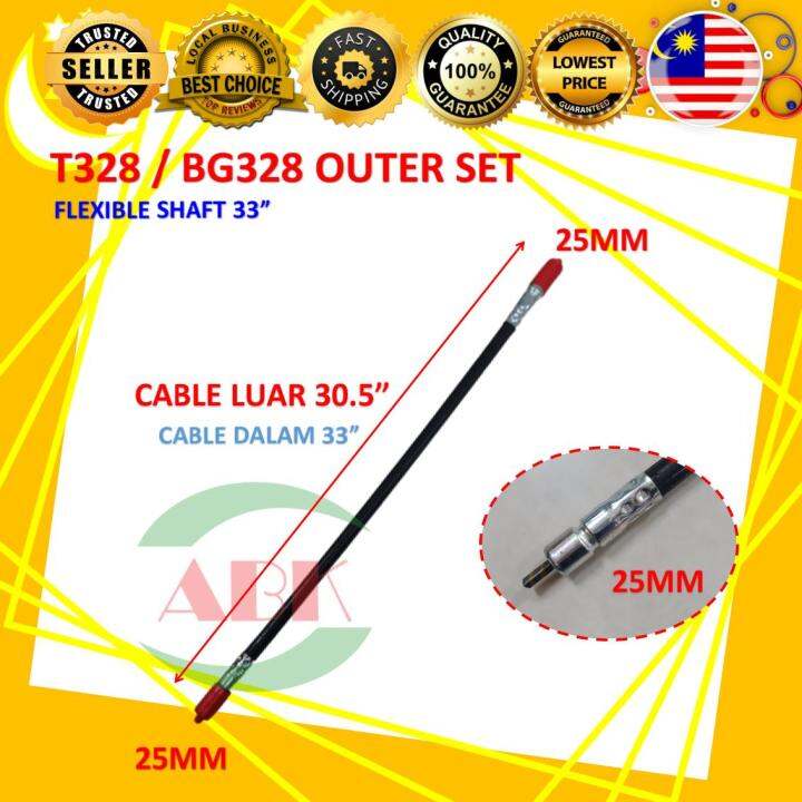 BRUSH CUTTER - FLEXIBLE SHAFT OUTER SET MESIN RUMPUT BG328 T328 | Lazada