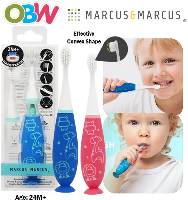 Marcus & Marcus Reusable Toddler Toothbrush | Berus Gigi | 儿童牙刷 | Lazada